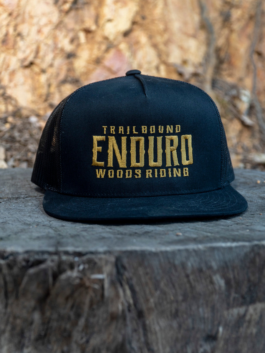 Enduro Woods Riding Gold and Black Mesh Hat – Trailboundco